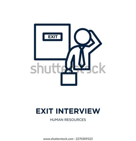 Exit Interview Icon Human Resources Collection Stock Vector Royalty Free 2270309323 Shutterstock