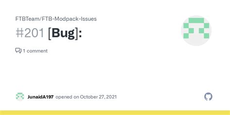 Bug · Issue 201 · Ftbteamftb Modpack Issues · Github