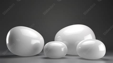 Isolated 3d White Speech Bubbles Set On A Neutral Grey Powerpoint Background For Free Download