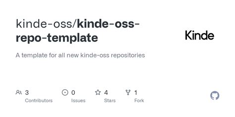 Github Kinde Oss Kinde Oss Repo Template A Template For All New