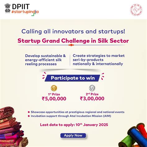 Startupindia Dpiit Startupgrandchallengeinsilksector Startup India
