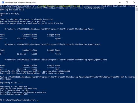 Monitoring A Nano Server On Windows Server TP