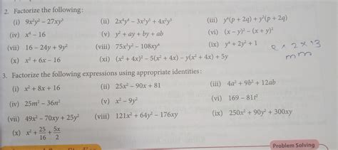Factorize The Following Expressions I 9x²y² 27xy³ Ii 2x⁴y⁴ 3x³y