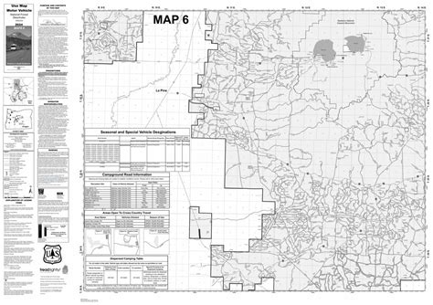 Deschutes Nf Motor Vehicle Use Map Map 6 By Us Forest Service R6
