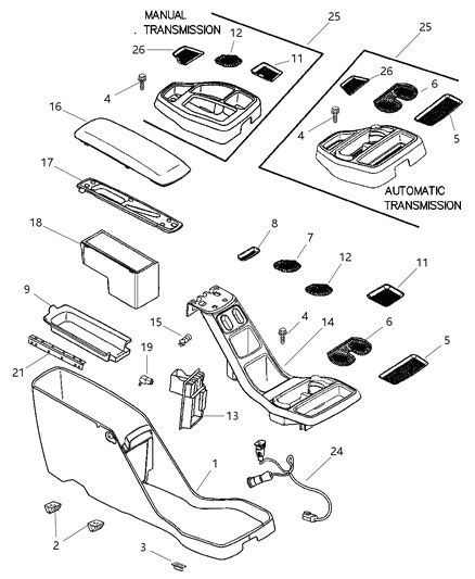 5018907ab Genuine Mopar Button Armrest Latch