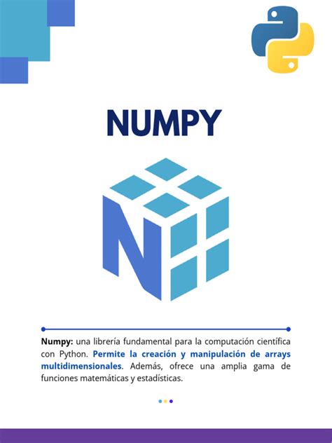 Introducción A La Librería Numpy En Python Pdf Algoritmos Y