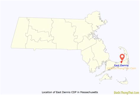 Map Of East Dennis Cdp Thong Thai Real