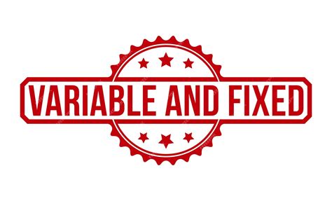 Premium Vector Variable And Fixed Stamp Red Rubber Stamp On White
