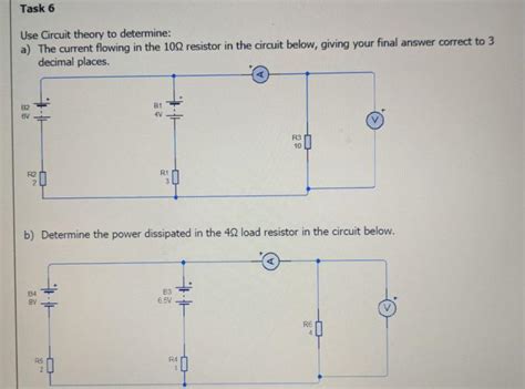 Solved Task Use Circuit Theory To Determine A The Chegg Com