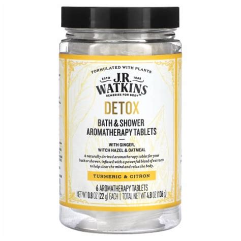 Jr Watkins Detox Bath And Shower Aromatherapy Tablets Turmeric And Citron Shower Steamers 56 6