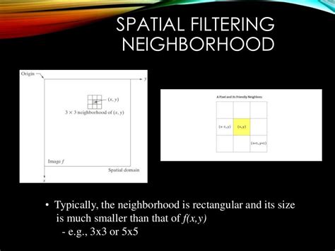 Spatial Filtering Using Image Processing