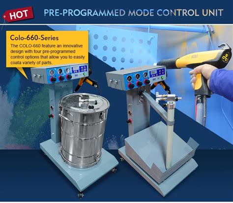 Colo 수동 분말 코팅 스프레이 장비 정전기 페인트 기계