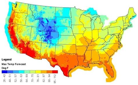 Example Gridded Maximum Temperature Forecast From The National Digital