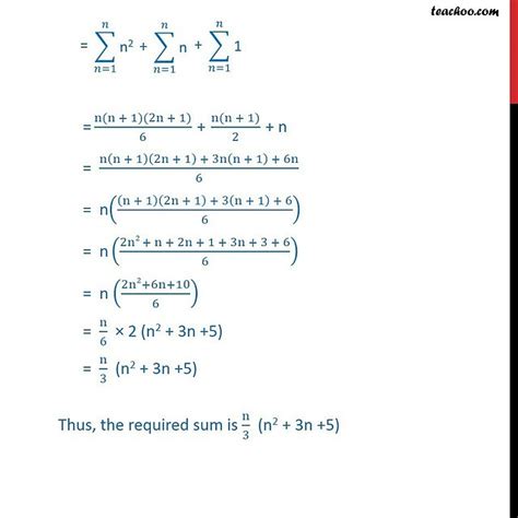 Question 11 Find Sum Of Series 3 7 13 21 31