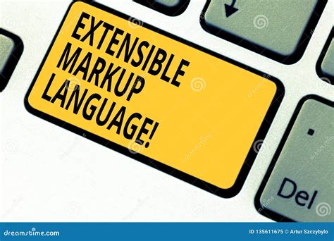 EML Extensible Markup Language Royalty Free Stock Image