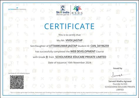 Vivek Jagtap On Linkedin Thrilled To Share That Ive Completed My Web Development Course On
