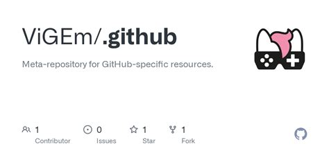 Github Vigemgithub Meta Repository For Github Specific Resources