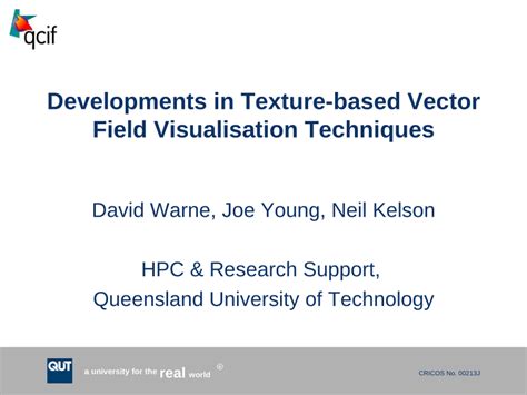 Pdf Developments In Texture Based Vector Field Visualisation Techniques Researchgate