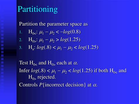 Ppt Closed Testing And The Partitioning Principle Powerpoint