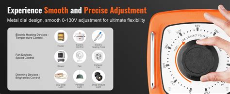 Vevor 3000va Auto Variable Voltage Transformer 23 Amp 110v Input 0 130v Output Ac Voltage