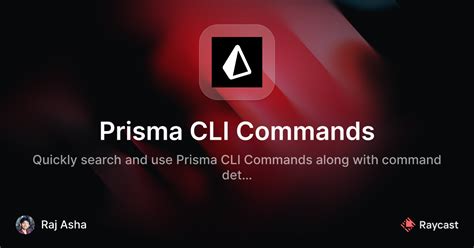 Raycast Store Prisma Cli Commands