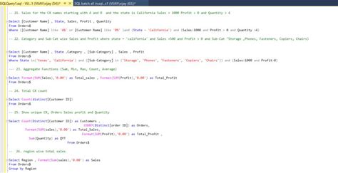 Sql Dataanalytics Learningjourney Businessintelligence Sqlpractice Superstoredataset