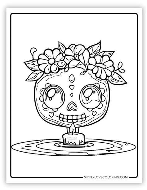 Free Printable Coloring Pages Sugar Skulls 2025