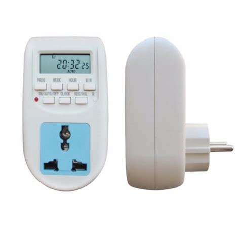 V LCD Digital Timer Socket Timing Outlet Switch Digital Timer Switch Multifunctional EU Plug