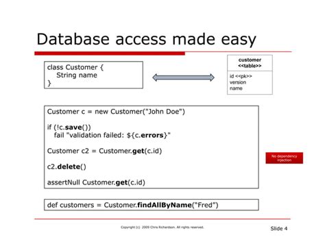 overview of grails object relational mapping gorm ppt
