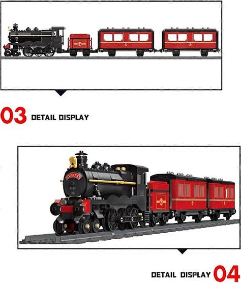 Locomotive Train Building Blocks Set Moc Train Locomotive Model With
