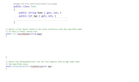 Provide Linq Solutions In The Methods Below For