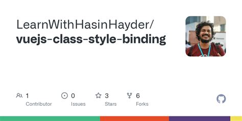 github learnwithhasinhayder vuejs class style binding