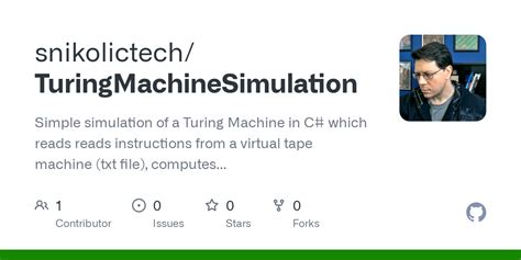 Github Snikolictechturingmachinesimulation Simple Simulation Of A Turing Machine In C Which