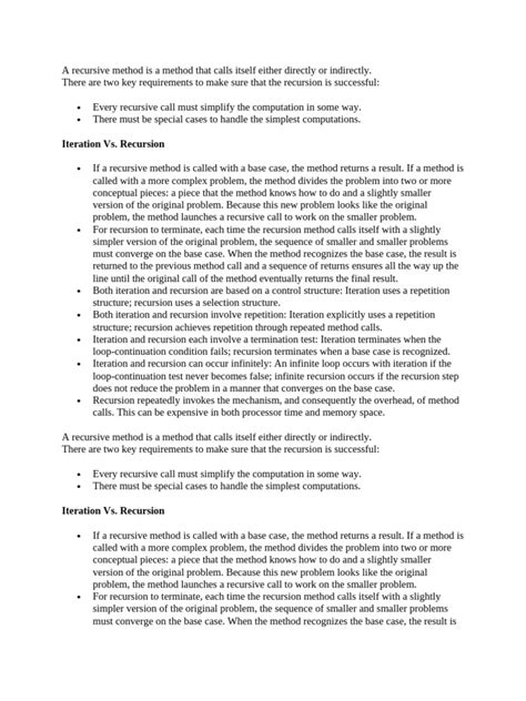 Differences And Similarities Btween Recursion And Iteration Pdf
