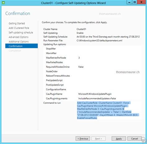 Windows Server 2012 Hyper V Cluster Aware Updating Cau Thomas Maurer