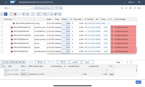 Md04 No Bom Selected Issue Sap Community