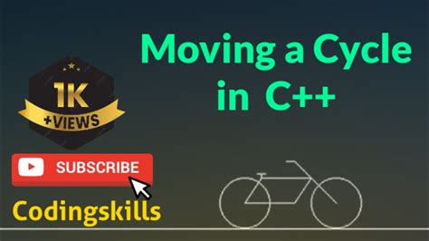 Moving Cycle In Turbo C How To Move Cycle In C Moveing Bycicle Cycle Graphics