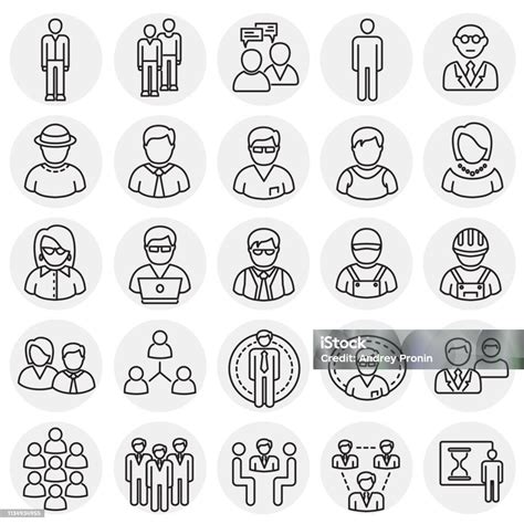 그래픽 및 웹 디자인에 대 한 서클 배경에서 설정 하는 사람 아이콘 간단한 벡터 기호입니다 웹 사이트 버튼 또는 모바일 앱에 대 한 인터넷 개념 기호입니다 경영자에 대한