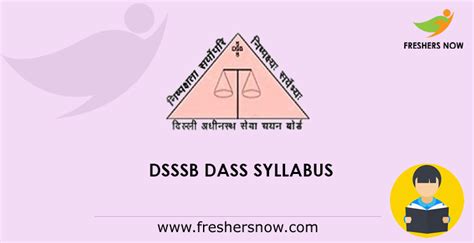 DSSSB DASS Grade Syllabus Exam Pattern