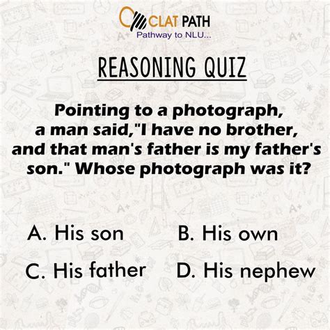 Reasoning Quiz For Clat Path Pathway To Nlu