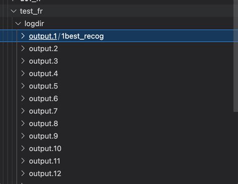 ASR Stage 12 13 Does Not Generate Final Output Issue 4588 Espnet