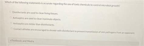 Solved Which Of The Following Statements Is Accurate