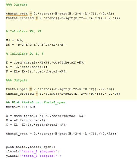 Solved Use Matlab Find And Plot The Angular Position Of