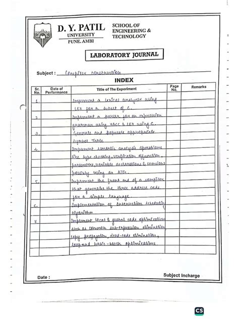 Compiler Construction Practical Pdf