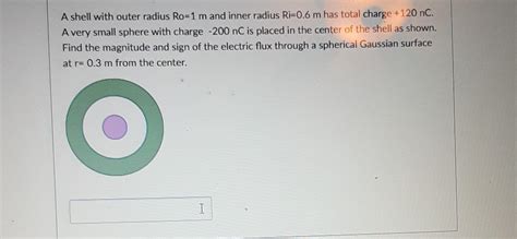 Solved A Shell With Outer Radius Ro 1 M And Inner Radius Chegg Com