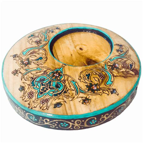 Drink Coaster Set With Persian Inspired Artistic Design Tazhib Shopipersia