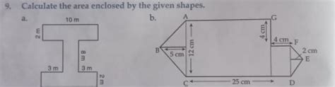 Calculate The Area Enclosed By The Given Shapes A B Filo