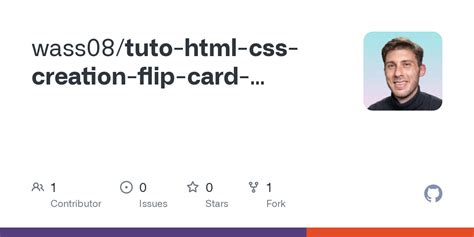 Github Wass Tuto Html Css Creation Flip Card Animee