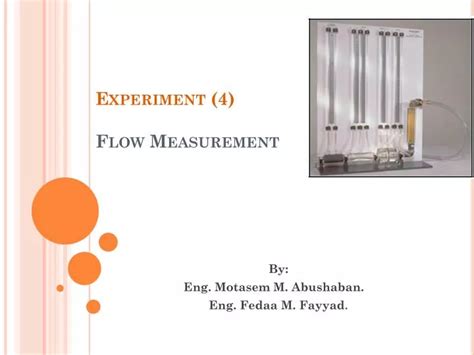 PPT Experiment 4 Flow Measurement PowerPoint Presentation Free Download ID 2066312