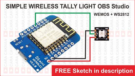 Obs Tally Light Arduino Esp8266 V30 Youtube